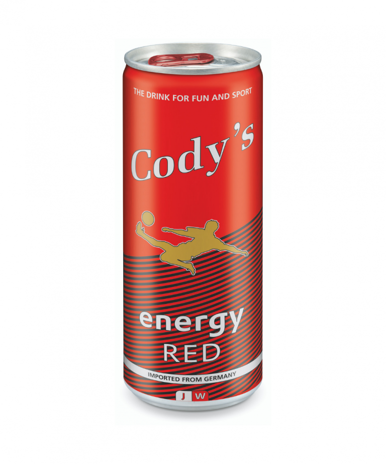 Cody's Energy drink Red - Brander